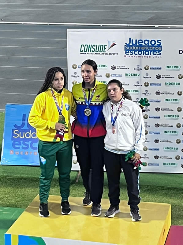 Camila Tello se alzó con la medalla de bronce en disco en el ...